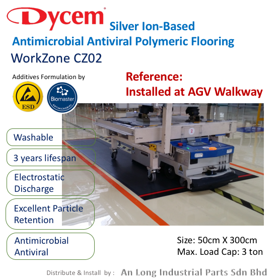 Dycem flooring also known as washable sticky mat with antimicrobial ...